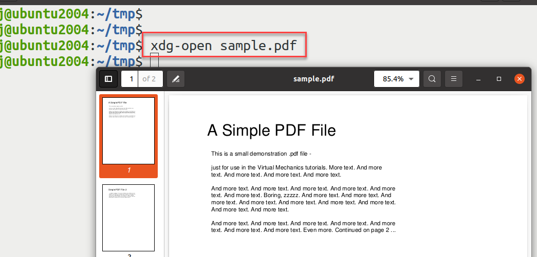 Ubuntu Open Pdf From Terminal Ubuntu Tutorials